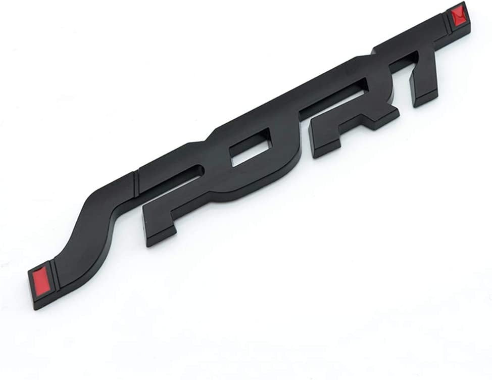 Buy Alloy SPORT Emblem, Set of 2 Car Side Fender Rear Trunk Logo Badge ...