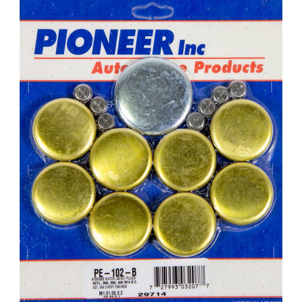 Pioneer Big Block Chevy Brass Freeze Plug Kit P/N PE102B - Walmart.com ...