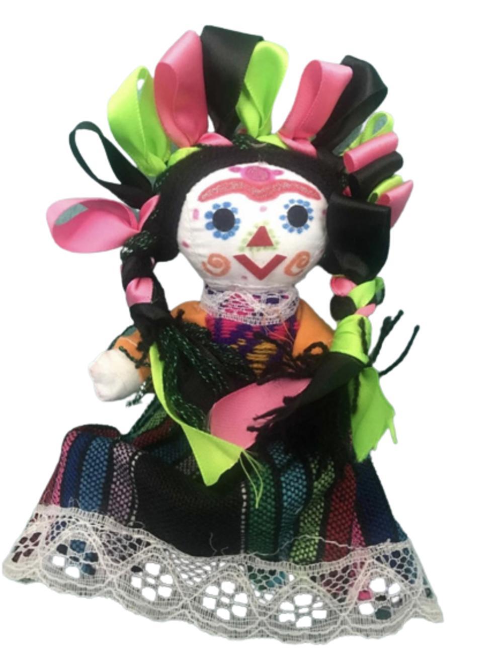 Muñeca De Trapo Chica Catrina Dulce Rincón Mexicano Muñeca Multicolor ...