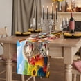Cartoon Animal Table Runner 13x70 Inch Cow Sheep Horse Pig Kitten ...
