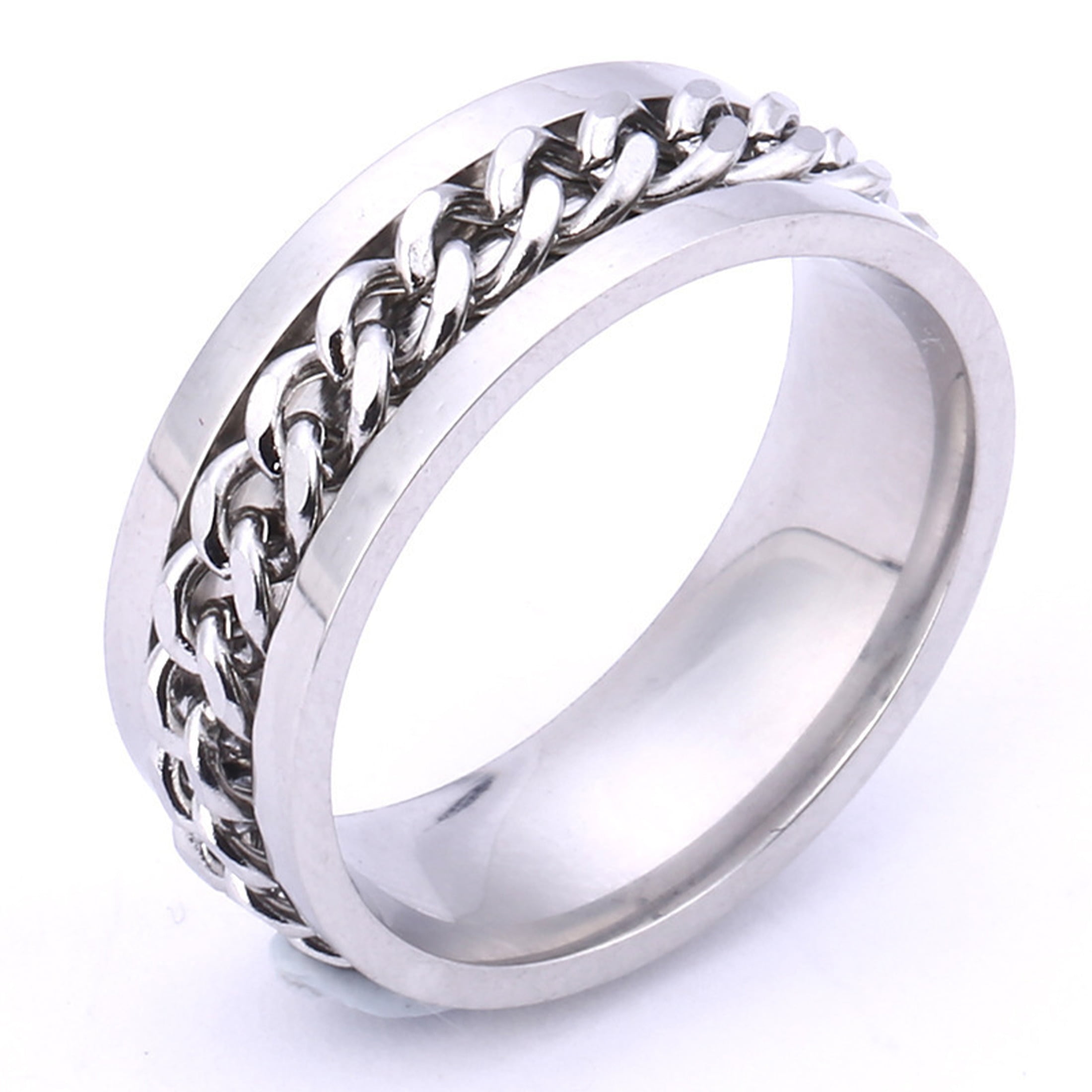 Fidget Ring Anniversary Gifts Anxiety Ring for Women and Men Couple ...