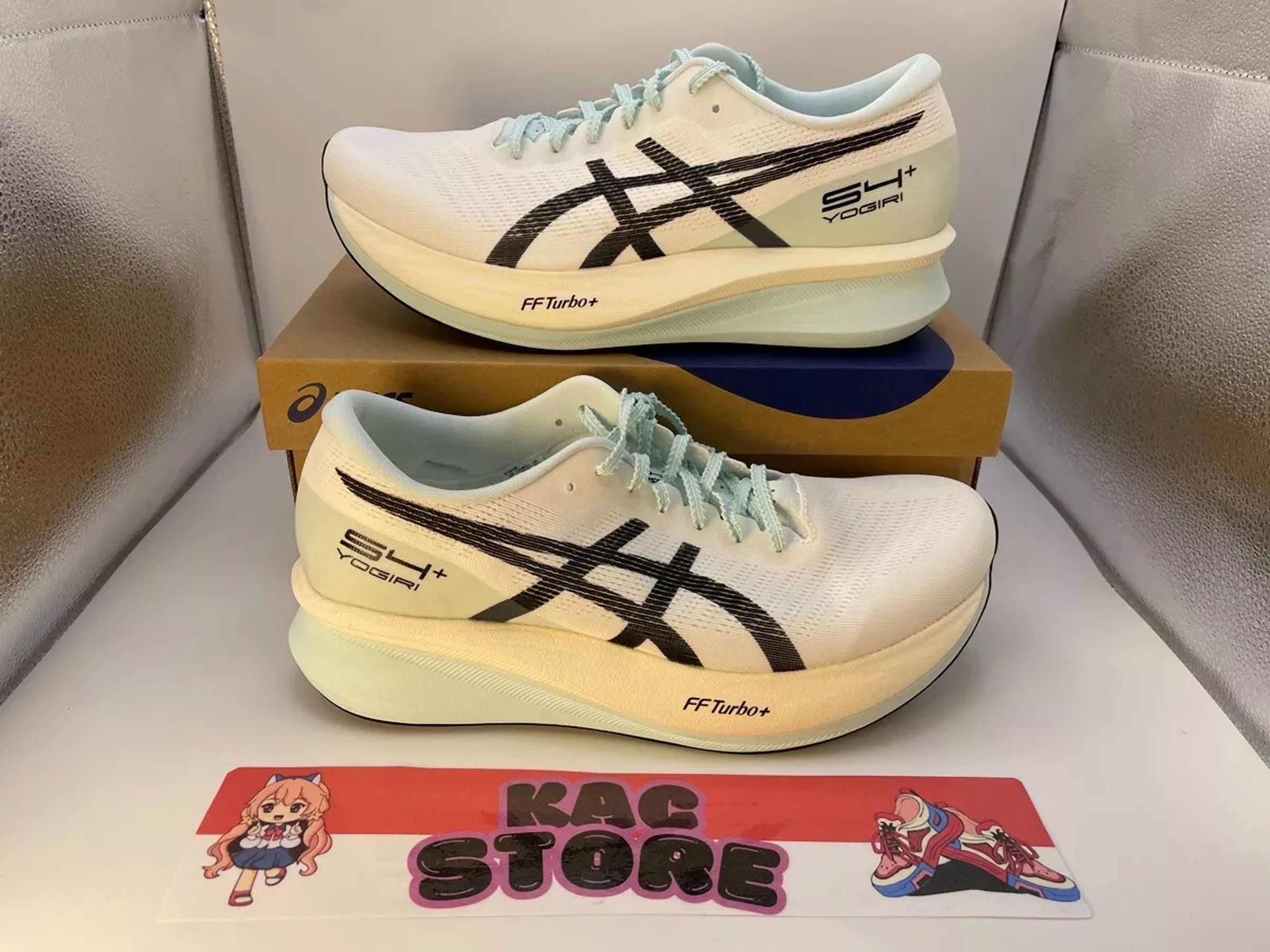 ASICS S4+ YOGIRI 1013A158 100 White Black Running Shoes oki | Walmart ...