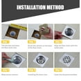 Shower Drain,Hair Stopper Catcher Tile Floor Drainer Catcher Sink ...
