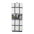 Thyme & Table Navy Windowpane Kitchen Towels 5 Pack Cotton Absorbent ...