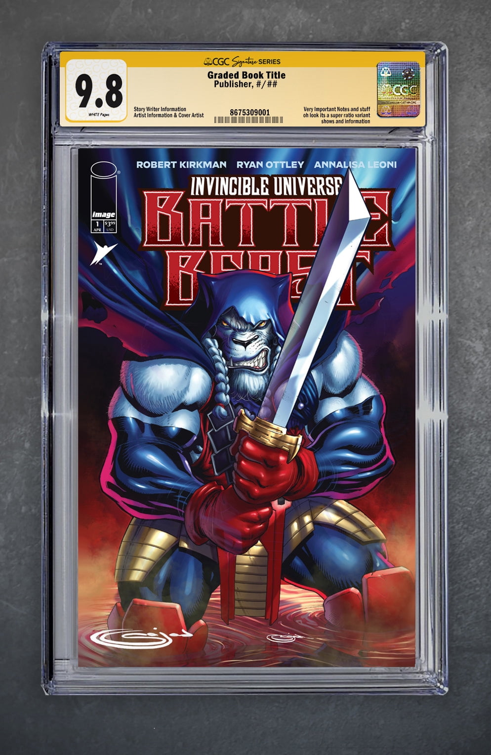 Invincible Universe: Battle Beast #1 CGC Signature Series 9.8 with ...