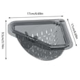 Magnetic Triangle Drain Basket, Stainless Steel Corner Sink Strainer ...