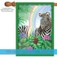 Toland Home Garden Rainbow Stripe Zebra Zebra Flag Double Sided 28x40 ...