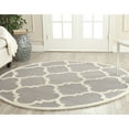 SAFAVIEH Cambridge Justine Geometric Quatrefoil Wool Runner Rug, Silver ...