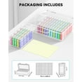 ARTDOT Diamond Painting Storage Organizer, Clear Plastic Box, 64 Small ...