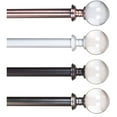 Somerset Home Decorative Curtain Rod, Crystal Ball, 62"-144", 3/4 ...
