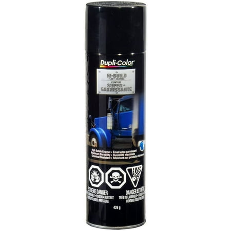 Dupli-Color CHB101000 Hi-Build Fleet Coating, Black, Gloss, 16 Ounces ...