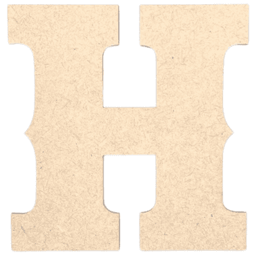 Krafty Supply 4" Tall Western Block - MDF Letter I | 1/8" Thick ...
