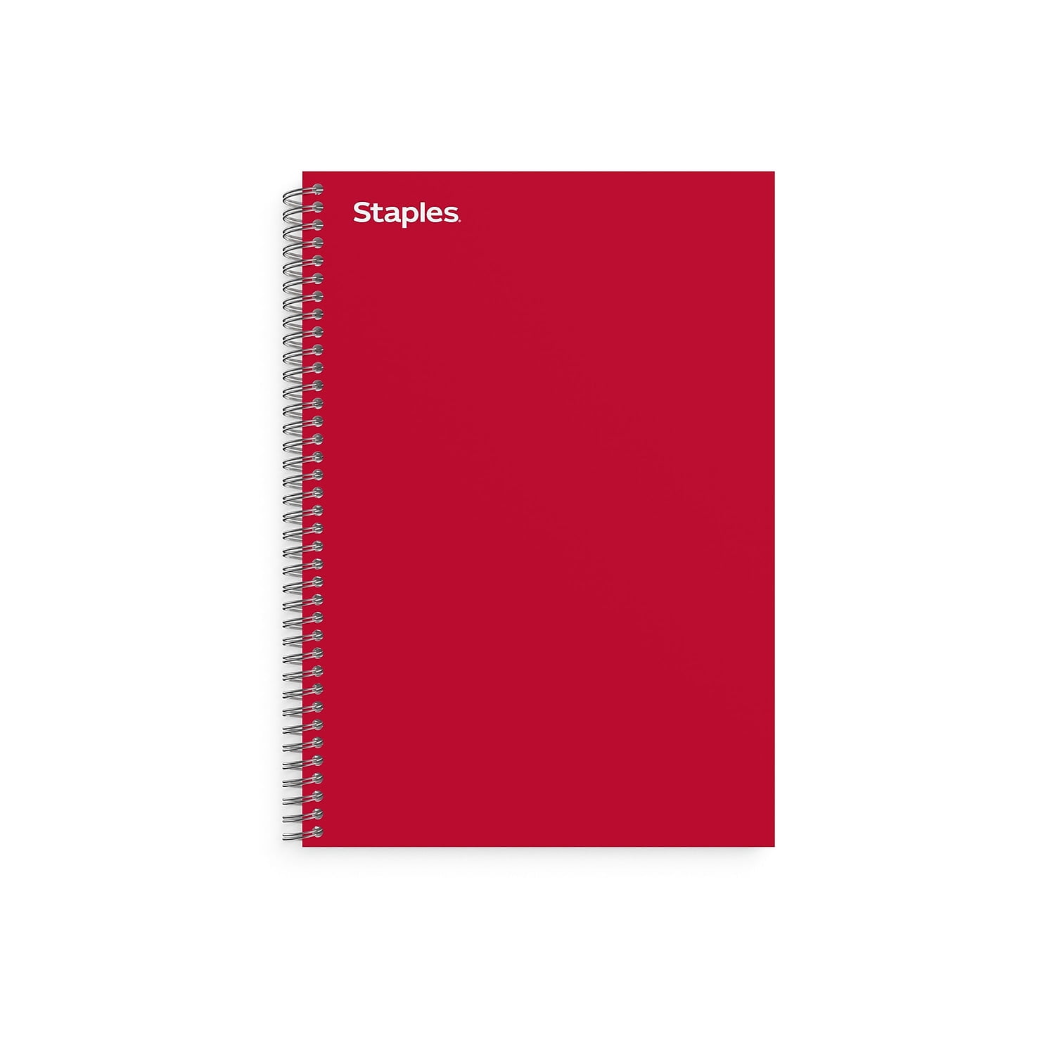 TRU RED 3-Subject Notebook 5.88" x 9.5" College Ruled 138 Sheets Red ...