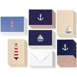 Best Paper Greetings, Bulk Nautical Greeting Cards, Blank Notecards Set ...