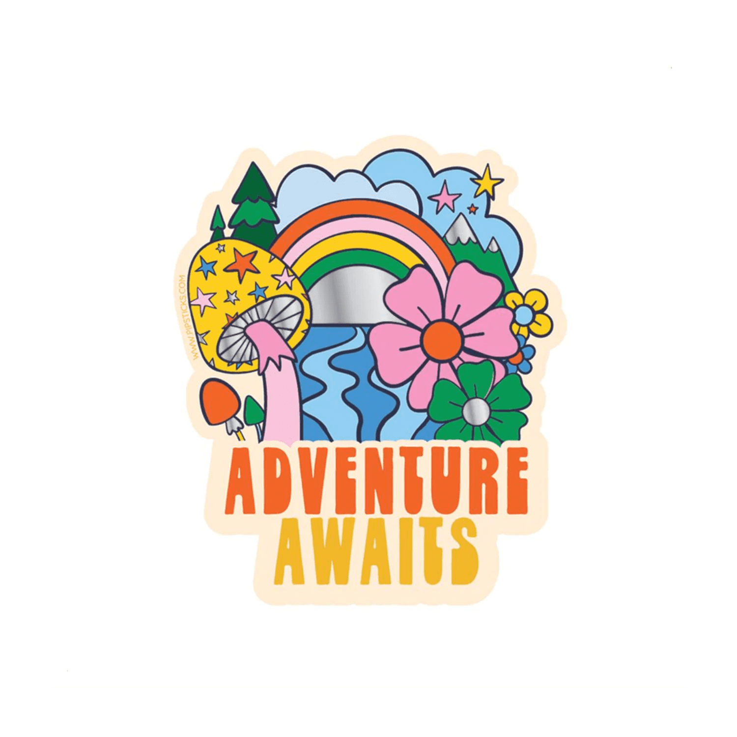 Vinyl Sticker: Adventure Awaits - Walmart.com