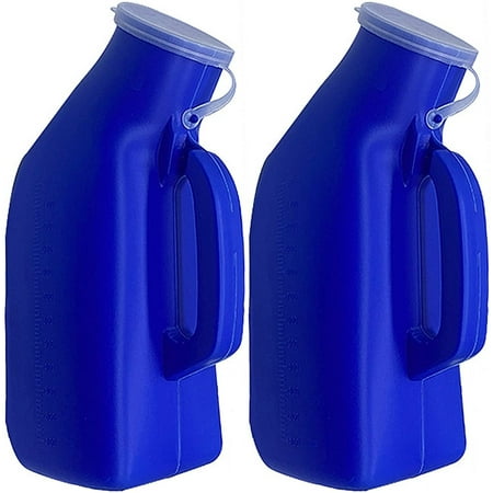 2 PCS Emergency Urinal 1200ML, Unisex Urine Pee Bottle for Men and ...