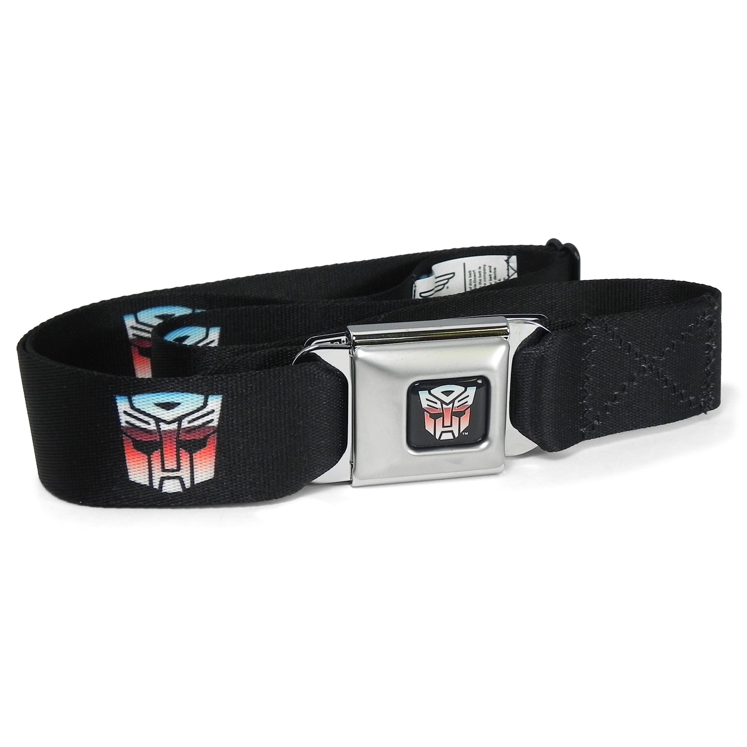 Transformers Autobots Pattern Seatbelt Buckle Belt - Walmart.com