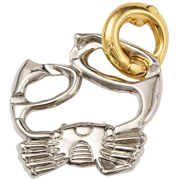 Metal Puzzle Brainteaser Explore and Think Toys Cast Metal Brain Teaser ...