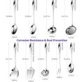 304 Stainless Steel Kitchen Utensil Set - 9pcs Cooking Utensils, Metal ...
