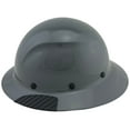 DAX Fiberglass Composite Hard Hat - Full Brim Medium Gray with Tote ...