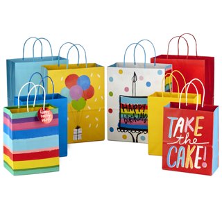 MIXMECY 13" 16.5" Large and Extra Large Gift bags for Birthday Party ...