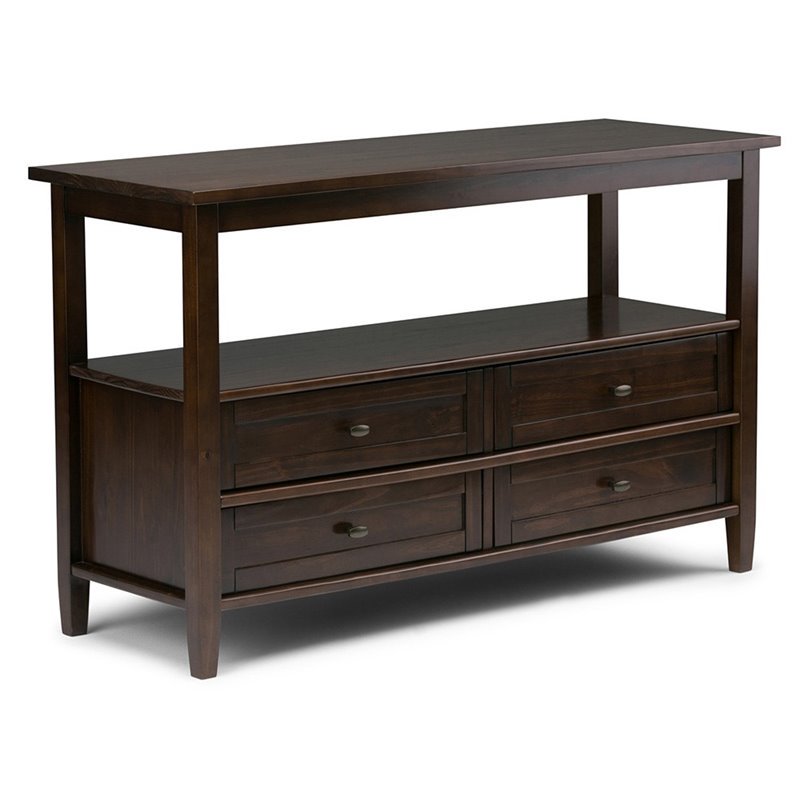 Simpli Home Warm Shaker Console Sofa Table - Walmart.com - Walmart.com