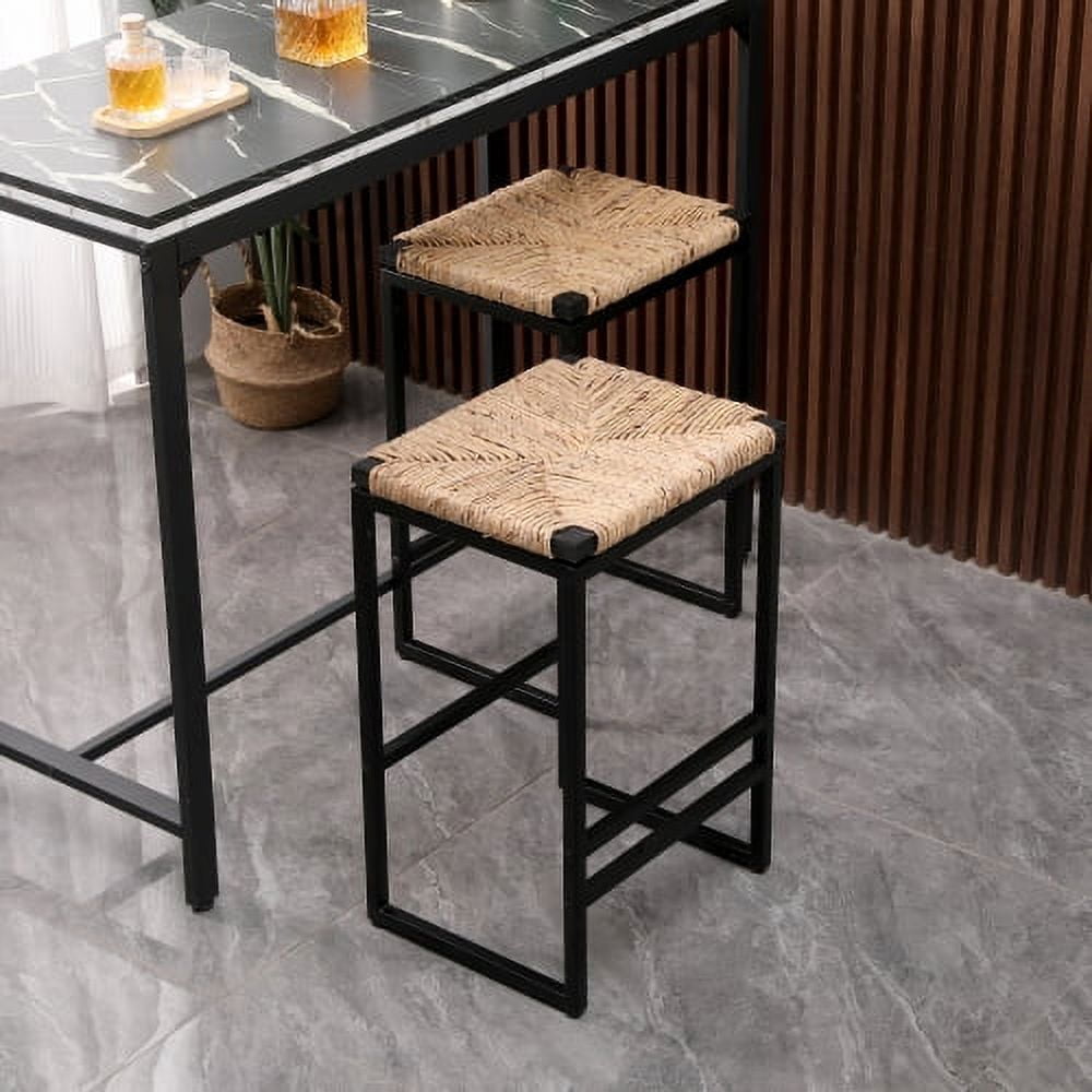 Click here for Unbranded Two Water Hyacinth Woven Bar Stools  Sui... prices