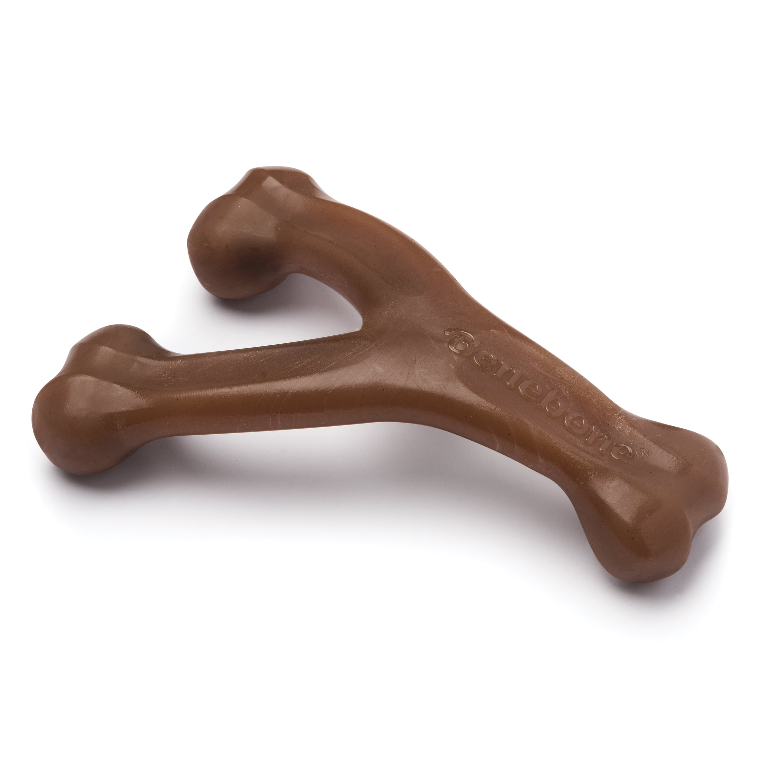 Benebone Wishbone Durable Dog Chew Toy for Aggressive Chewers, Real ...