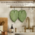 2 Pack Leaf Shaped Hand Towel, Cute Hanging Kitchen Towels with Loop ...