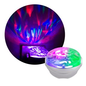 Silver Glass Sphere with Galaxy Effect and Color-Changing LED and Timer ...