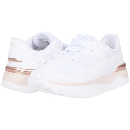 PUMA Girl's R78 Voyage (Little Kid) Puma White/Puma White/Lotus 1 ...