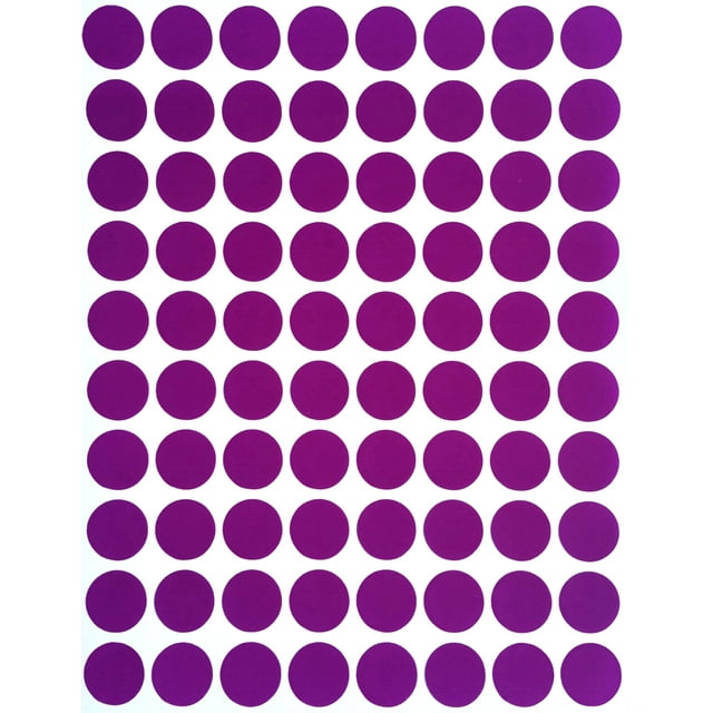 Royal Green Color Coding Labels 1/2 inch Purple Stickers Colored dots ...