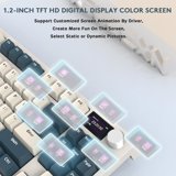 ATTACK SHARK K86 RGB 75% Wireless Gasket Mechanical Keyboard,82 Keys Hot Swappable,4000 mAH ...