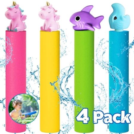 Water Toys,4 Pack Animal Figures Water Blaster Squirt Gun, Water Cannon ...