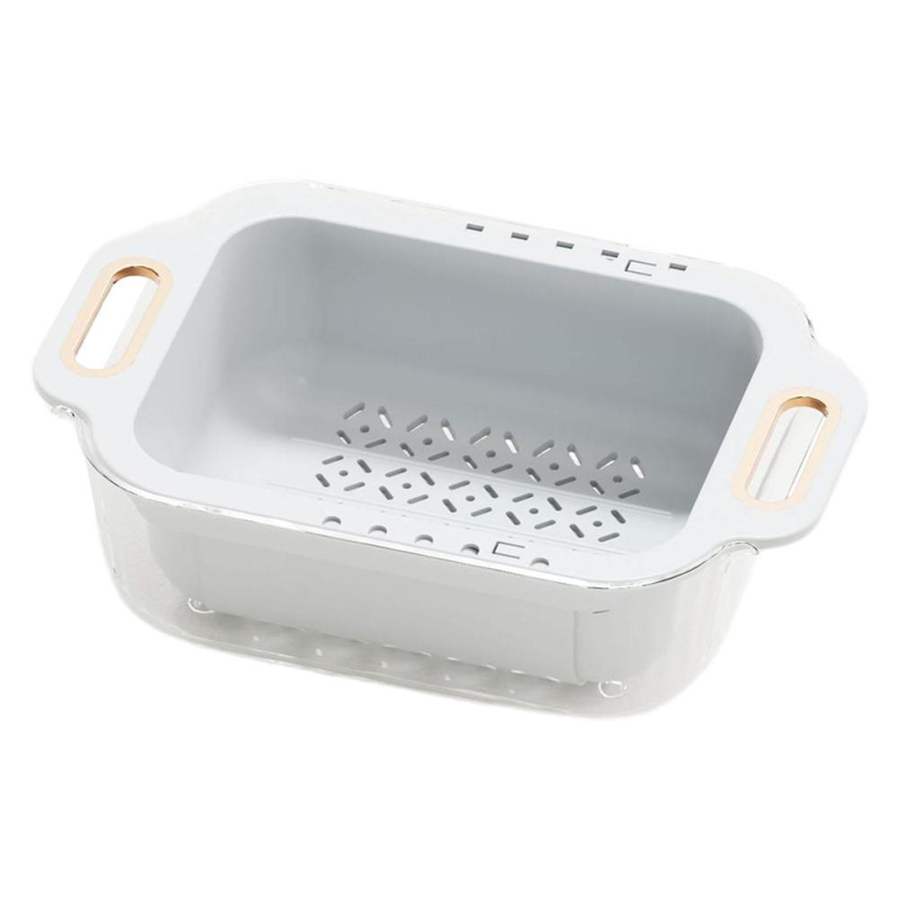 Double Drain Basket | Stretchable Double Layer Drain Basket ...