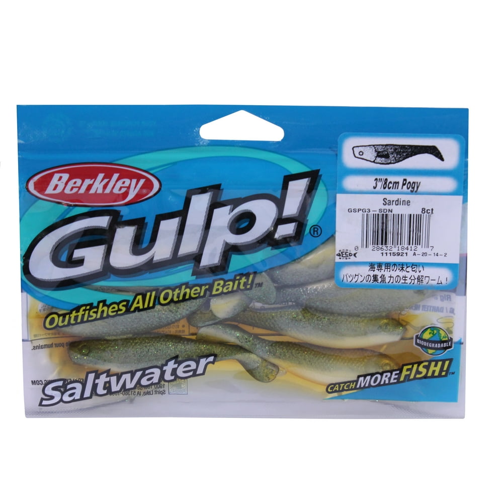 Berkley Gulp! Pogy Fishing Soft Bait - Walmart.com - Walmart.com