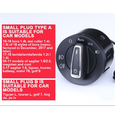 Lamp Headlight Control Switch VW Golf High Brightness Headlight Jetta ...