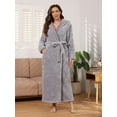 Robes For Women Lofir Full Length Womens Robes Soft Fleece Hooded