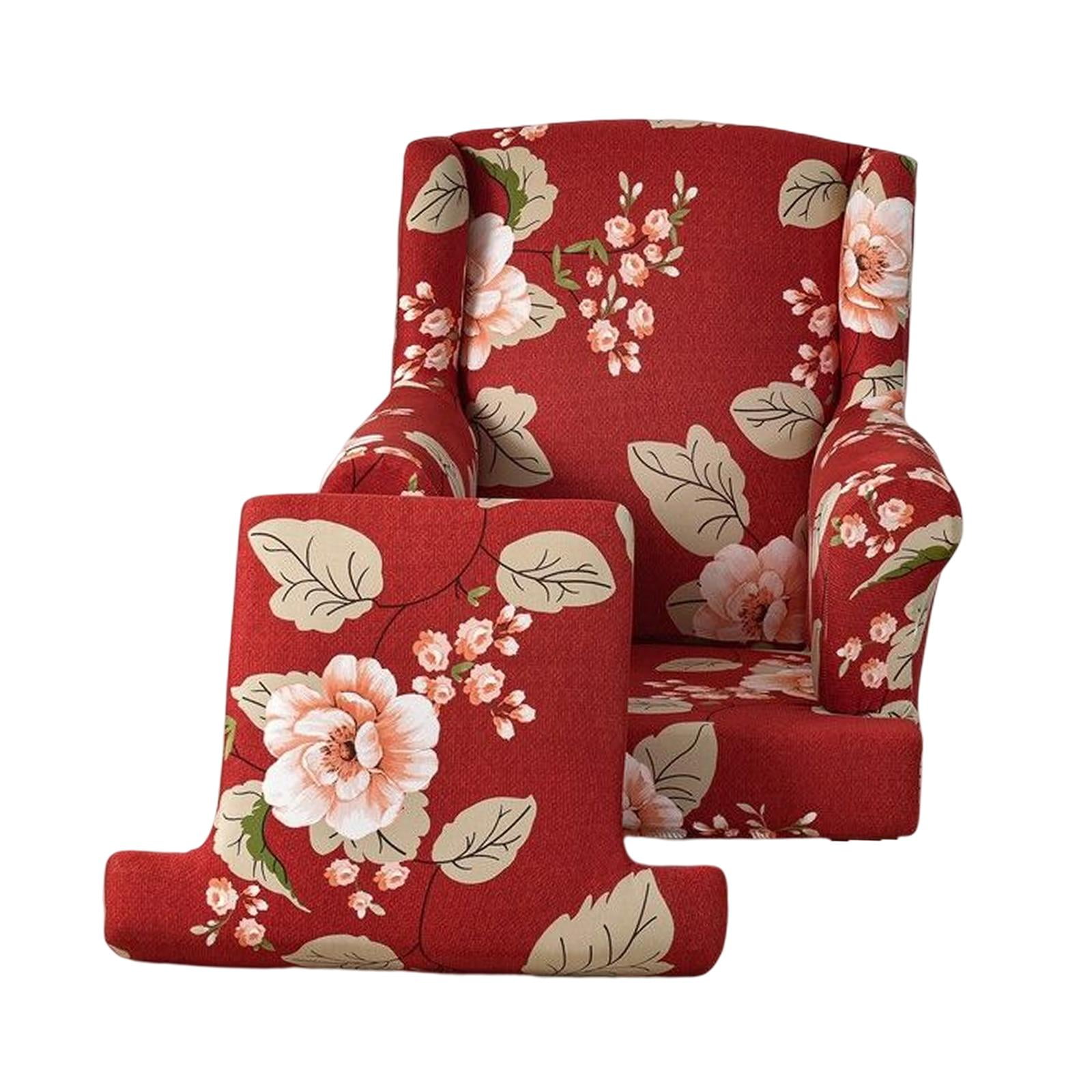 Elastic Wingback Chair Cover Armchair Slipcovers Couch Furniture ...