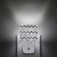 Abstract Geomotric Stripes Plug-in LED Night Lights Grey Marble Texture ...