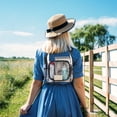 Clear PVC Backpack Large Waterproof Transparent Backpack With ...