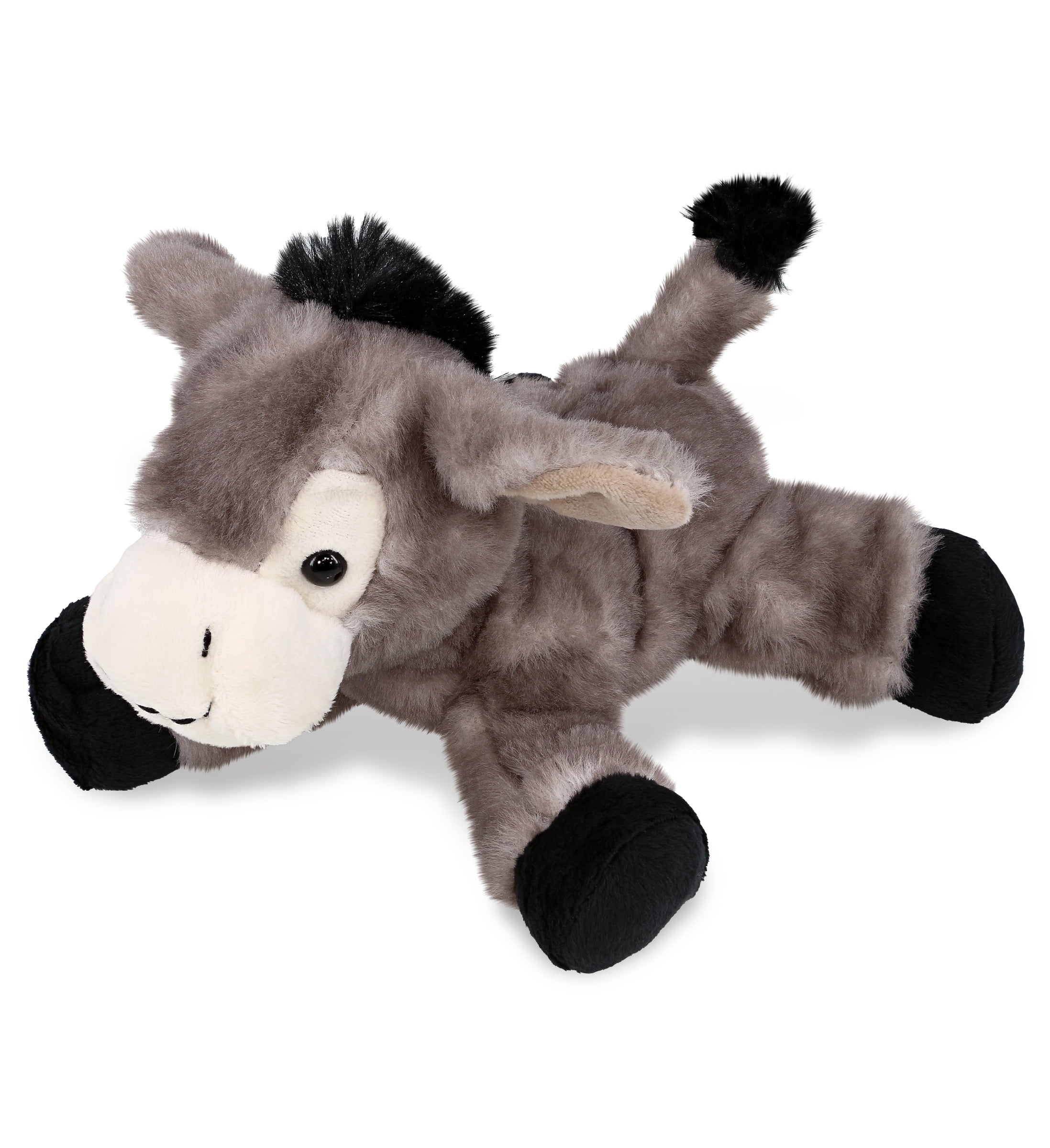 Super Soft Plush Lying Grey Donkey - Walmart.com
