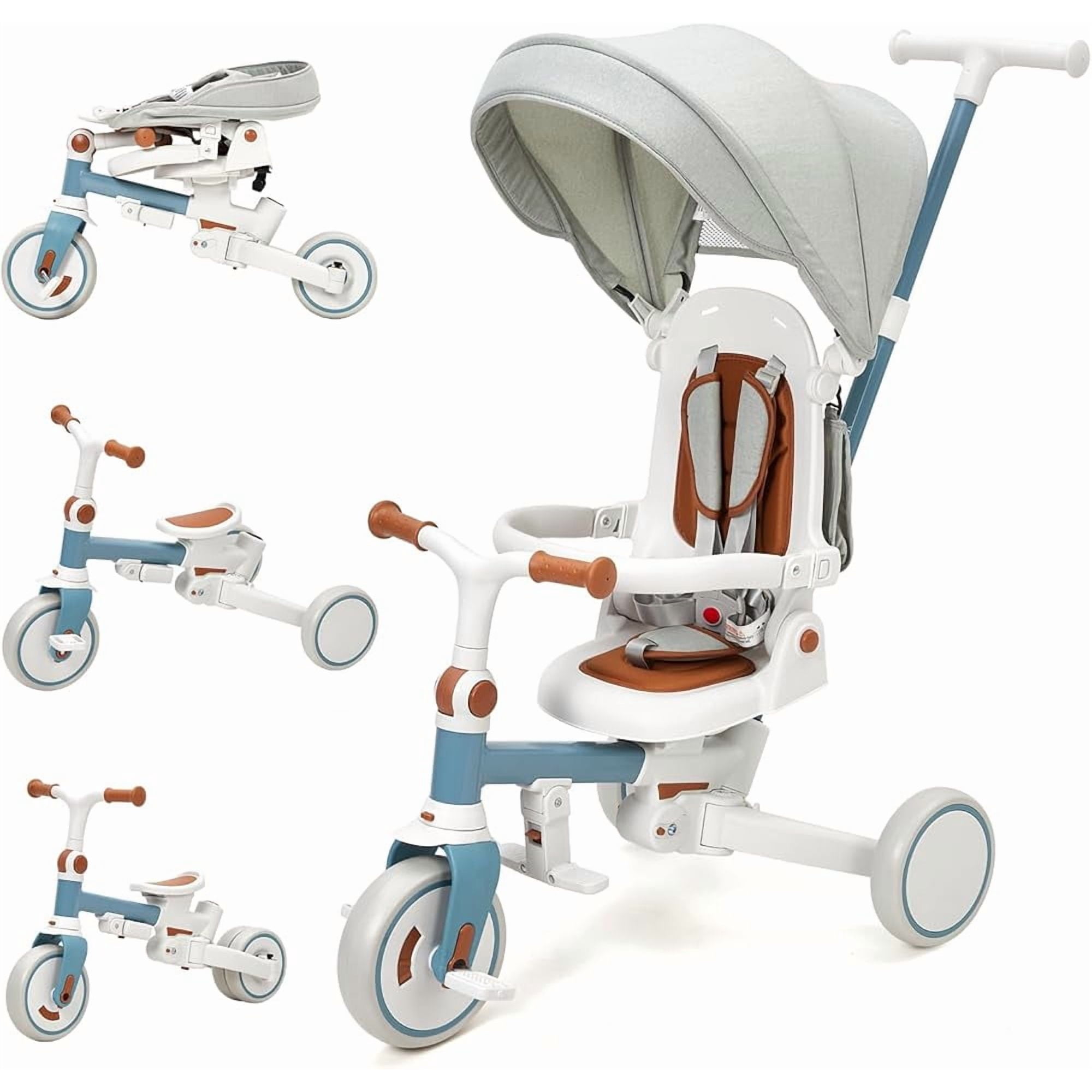 Click here for Bingirl 7-In-1 Foldable Kids Trike With Adjustable... prices