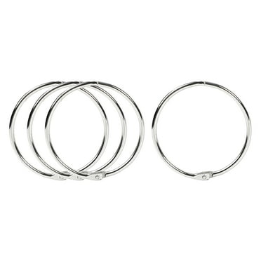 Loose Leaf Binder Rings 1-Inch（100 Pack） Office Book Rings, Nickel ...