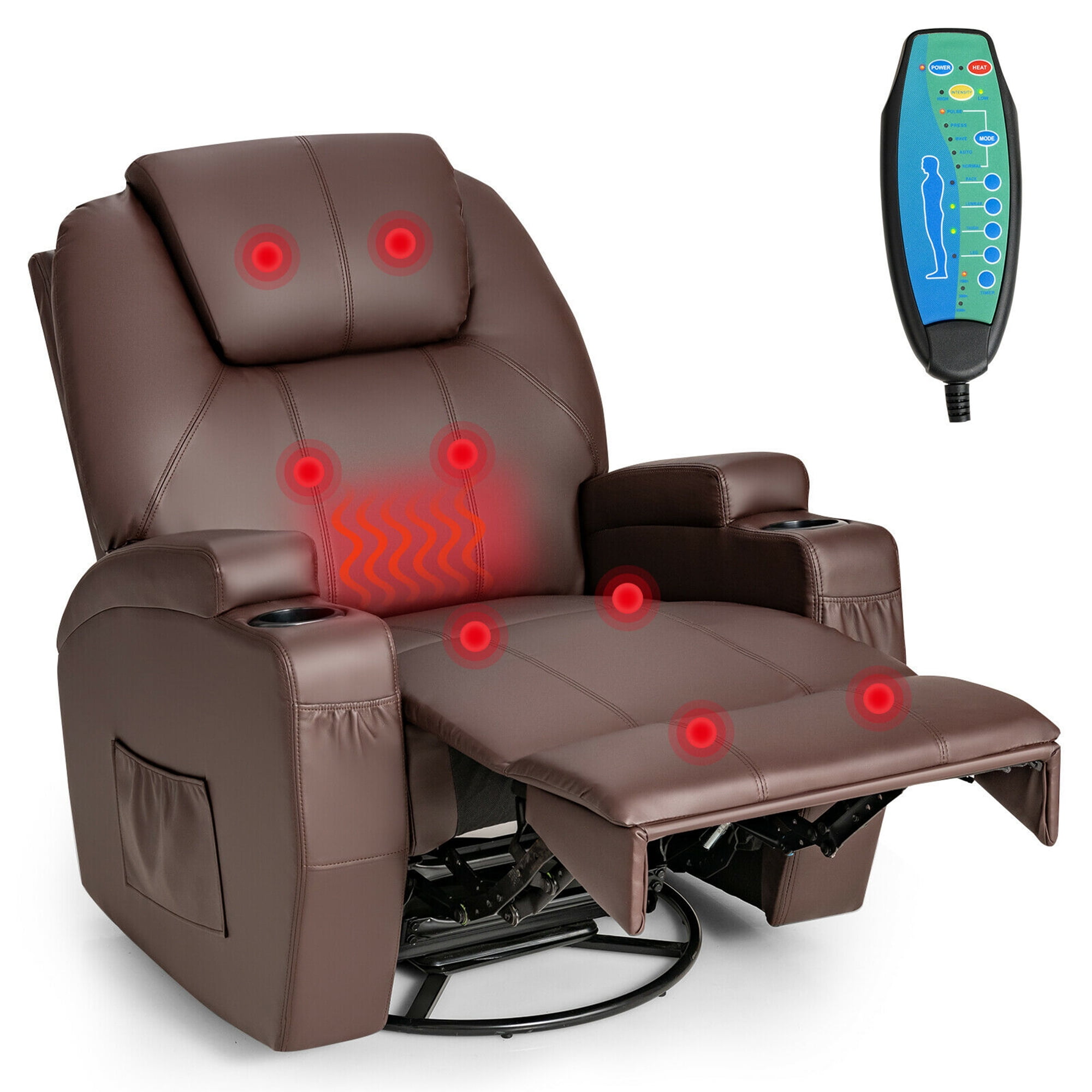 Gymax massage recliner store