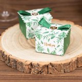 Efavormart 25 Pack Green Monstera Leaf Print Party Favor Gift Boxes ...