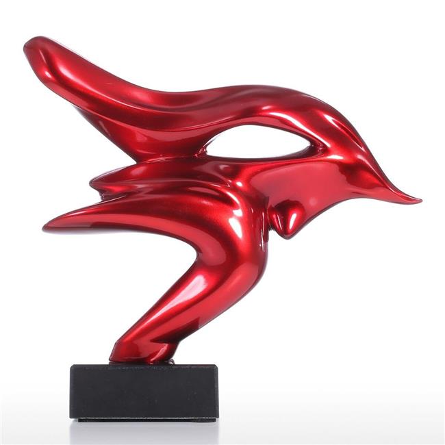 Amazing Rugs AO60 NBE Dashing Bull Resin Abstract Red Bull Sculpture ...