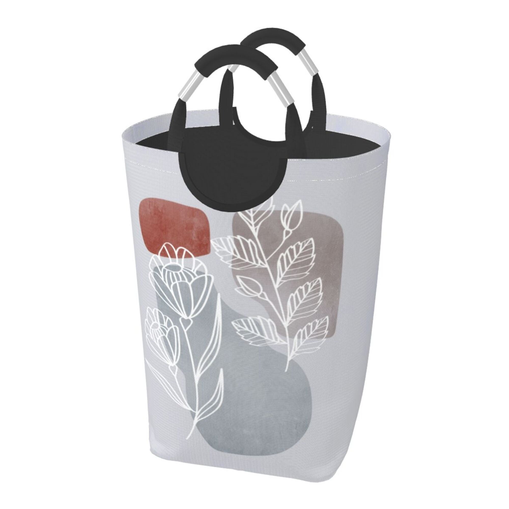 TEQUAN 50L Large Rectangular Laundry Hamper with Aluminum Handles ...