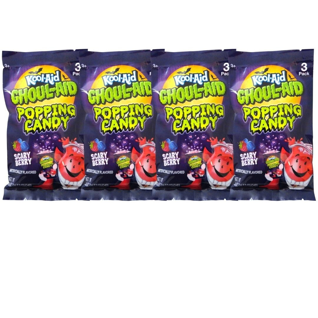 Kool-Aid Ghoul Aid Popping Candy Scary Berry Flavor, 0.24 oz 3ct/Bag ...