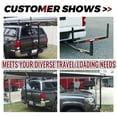 Hecasa 2 in 1 Hitch Mounted Adjustable Extension Rack for Truck Bed ...